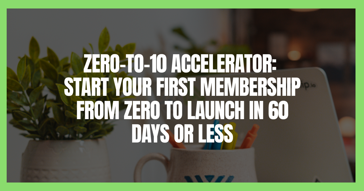 Stu McLaren's Zero-To-10 Accelerator